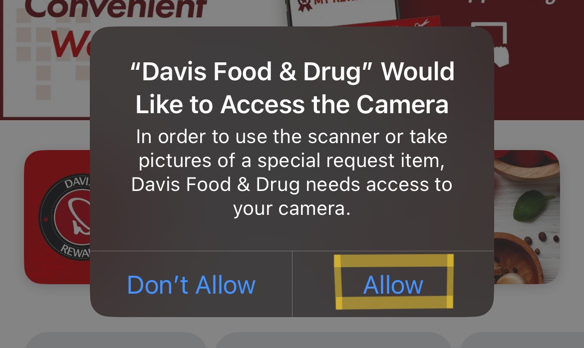Barcode Scanner - Davis Food & Drug